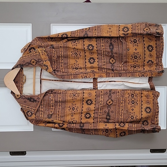 Jackets & Coats | Rare European Retro Vintage Aztec Southwestern Jacket ...